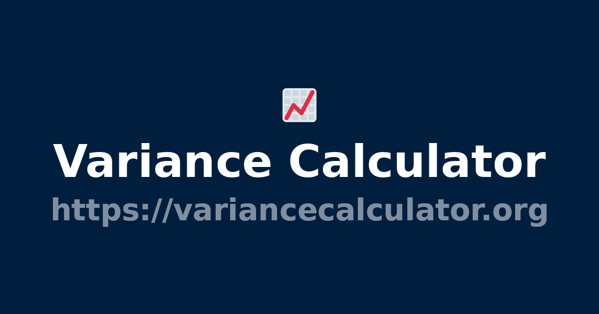 Variance Calculator